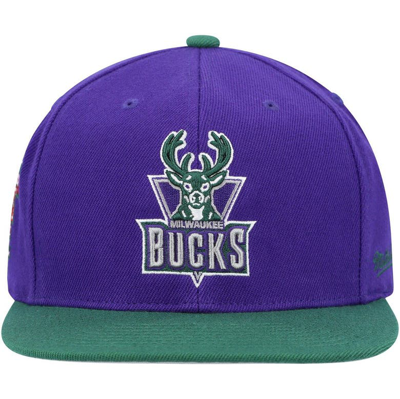 Mitchell & Ness Purple/hunter Green Milwaukee Bucks Hardwood Classics ...