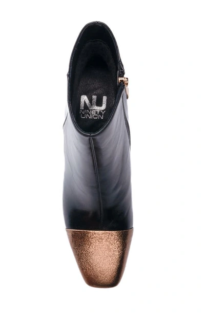 Ninety Union Two-tone Bootie In Black | ModeSens