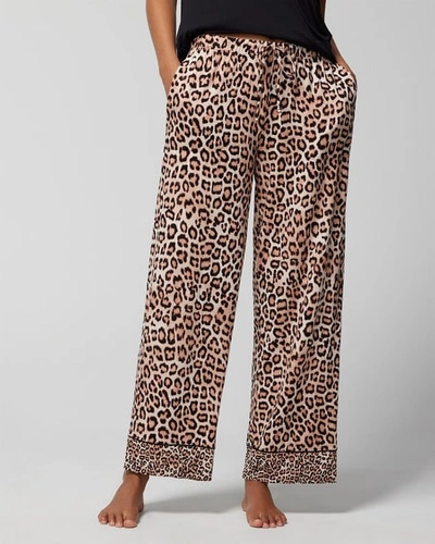 Soma Women's Cool Nights Pajama Pants In Drama Blooms Pretty Pink Size ...