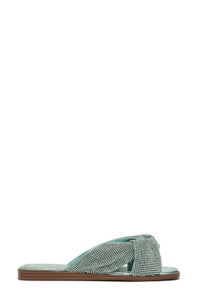 Sam Edelman Issie Slide Sandal In Sea Green Metallic | ModeSens