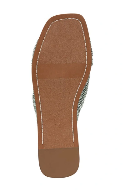 Sam Edelman Issie Slide Sandal In Sea Green Metallic | ModeSens