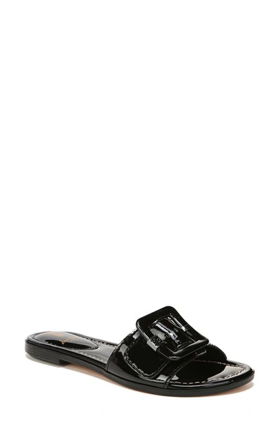 Sam Edelman Gaige Slide Sandal In Black Patent | ModeSens