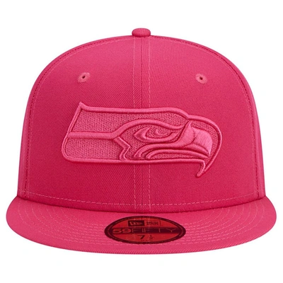 New Era Pink Seattle Seahawks Color Pack 59fifty Fitted Hat | ModeSens