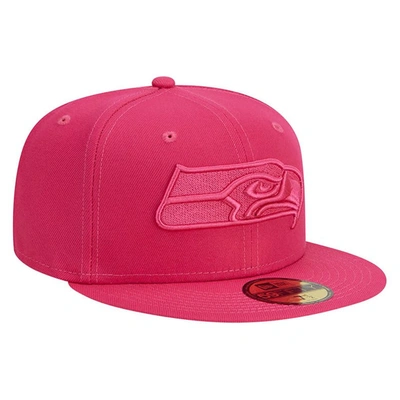 New Era Pink Seattle Seahawks Color Pack 59fifty Fitted Hat | ModeSens