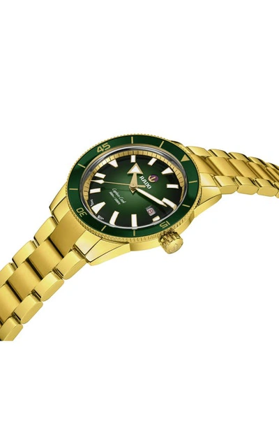 Rado Captain Cook Automatic Green Dial Mens Watch R32136323 In Black ...