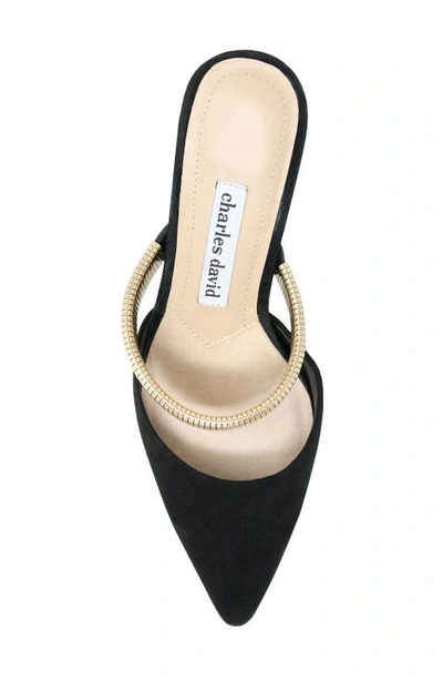 Charles David Alfie Pointed Toe Mule In Black | ModeSens
