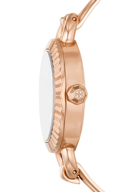 Tory Burch The Miller Rose Gold Tone Stainless Steel Watch And ...