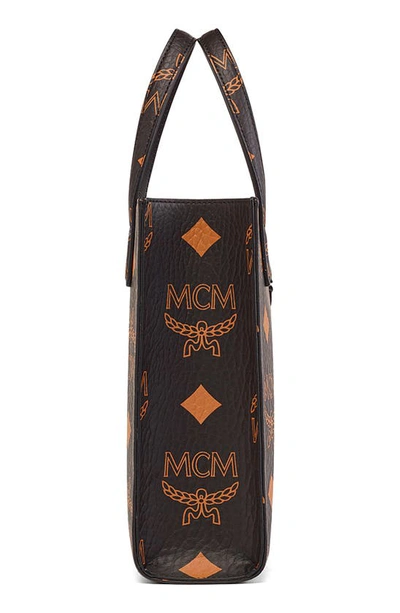 Mcm Aran Monogram-pattern Tote Bag In Black | ModeSens