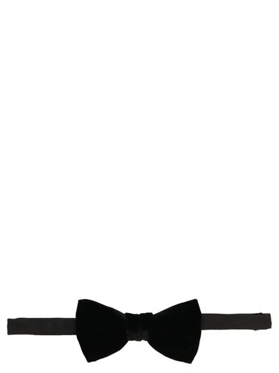 Saint Laurent Velvet Papillon Ties, Papillon Black | ModeSens