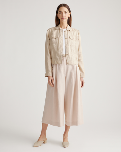 Quince Women's 100% European Linen Jacket In Driftwood | ModeSens