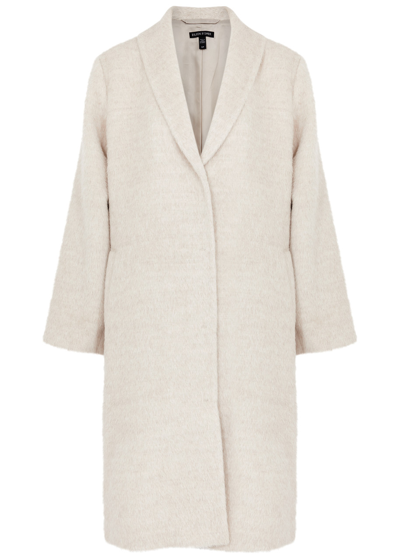 Eileen Fisher Missy Alpaca Luxe Shawl-collar Coat In Almond | ModeSens