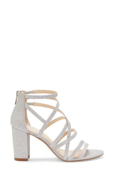 Jessica Simpson Stassey Cage Sandal In Sparkly Silver | ModeSens