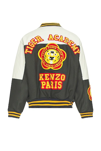 Kenzo Tiger Academy Varsity Jacket In Anthracite | ModeSens
