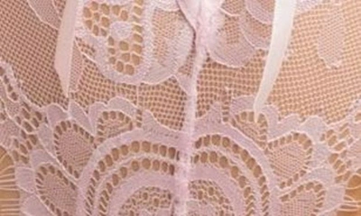 Oh La La Cheri Imani Strappy Lace Teddy In Pink Tulle | ModeSens