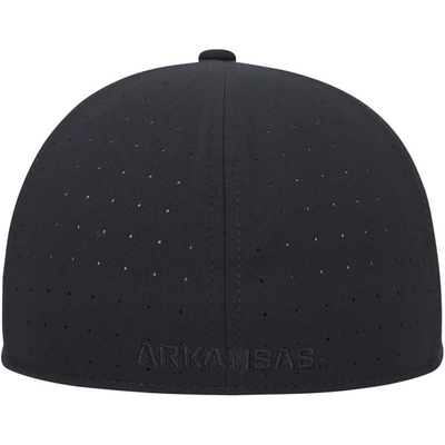Nike Black Arkansas Razorbacks Triple Black Performance Fitted Hat ...