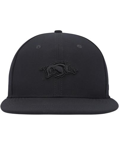 Nike Black Arkansas Razorbacks Triple Black Performance Fitted Hat ...