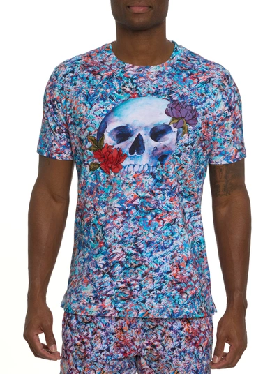 Robert Graham Glass Skull Graphic T-shirt In Multi | ModeSens