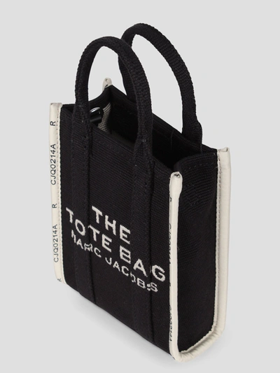 Marc Jacobs The Jacquard Mini Tote Bag In Black | ModeSens