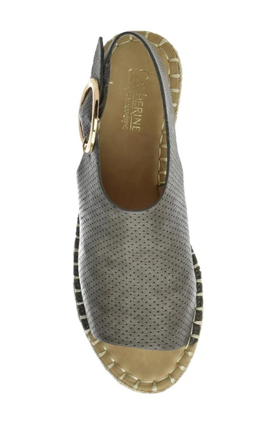 Catherine Catherine Malandrino Cirkly Espadrille Wedge Sandal In Grey ...