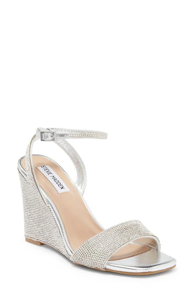 Steve Madden Sophey Rhinestone Wedge Sandal | ModeSens