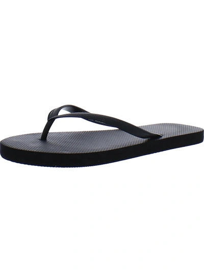 Shade & Shore Womens Slip-on Flip-flop Thong Sandals In Black | ModeSens