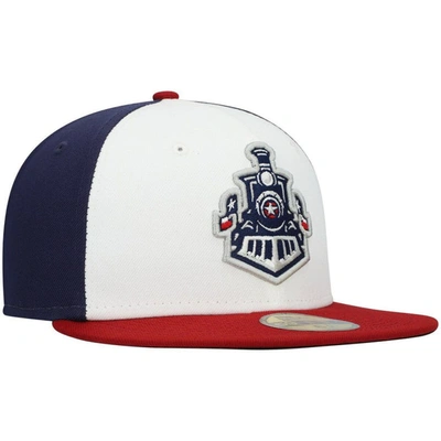 New Era Men's White, Navy Round Rock Express Authentic Collection Team ...