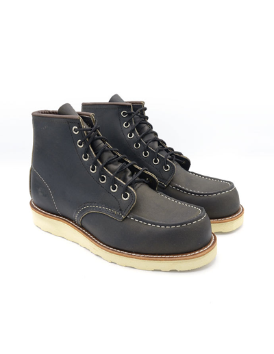Red Wing 6 Inch Moc Toe Mens Boot In Black Prairie | ModeSens
