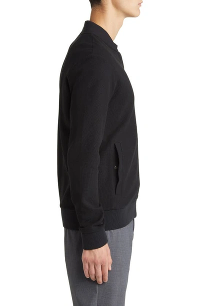 Hugo Boss Skiles 45 Zip Knit Jacket In Dark Blue | ModeSens