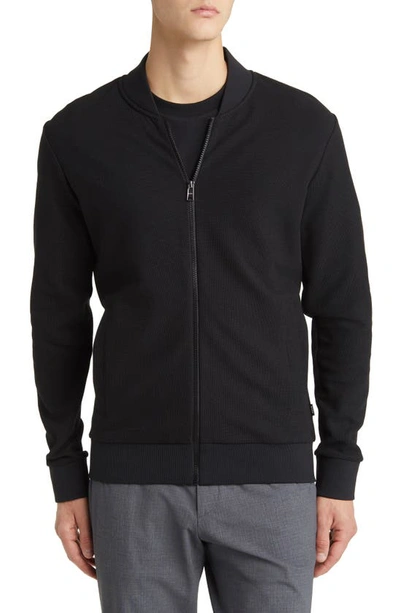 Hugo Boss Skiles 45 Zip Knit Jacket In Dark Blue | ModeSens
