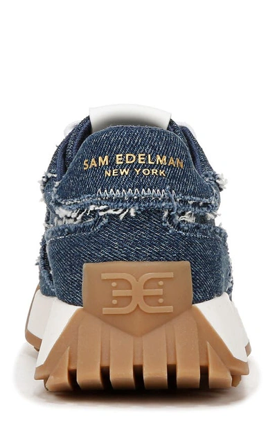 Sam Edelman Layla Denim Sneaker In Blue Multi | ModeSens