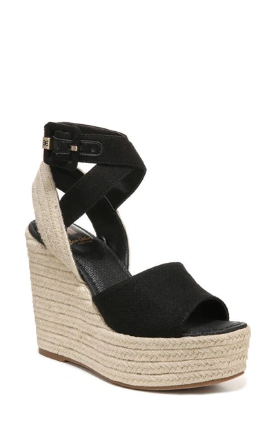 Sam Edelman Women's Vada Square Toe Espadrille Wedge Heel Platform ...