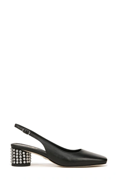Sam Edelman Terra Gem Slingback Kitten Heel In Black | ModeSens