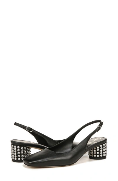 Sam Edelman Terra Gem Slingback Kitten Heel In Black | ModeSens