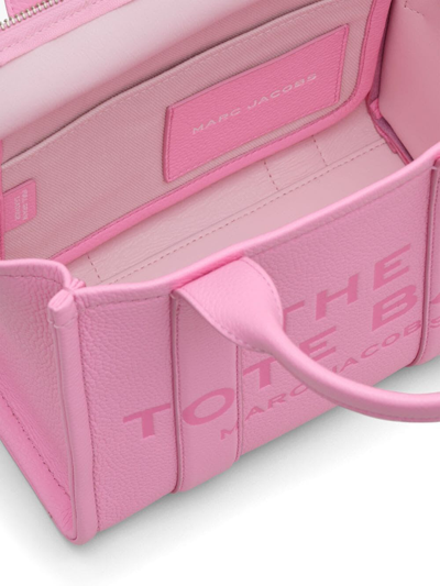 Marc Jacobs The Small Tote Leather Bag In Fluro Candy Pink | ModeSens