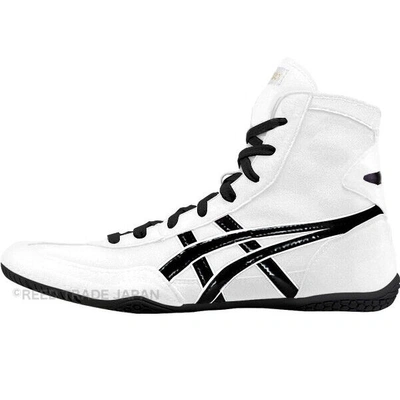 Pre-owned Asics Wrestling Shoes 1083a001 White/black(white) Ex-eo ...