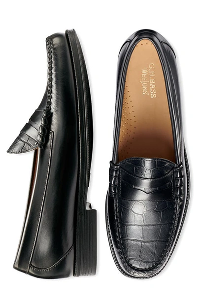G.h.bass Larson Weejuns® Penny Loafer In Black | ModeSens
