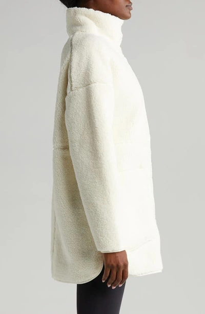 Zella Cozy Faux Shearling Jacket In Ivory Egret | ModeSens