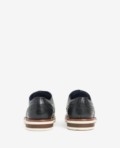 Kenneth Cole Kieran Flex Lace Up Oxford Shoe In Black,cobalt | ModeSens