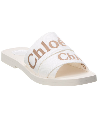 Chloé Slide Sandals "woody" In White | ModeSens