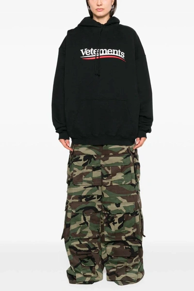 Vetements Campaign Logo Hoodie In Black | ModeSens