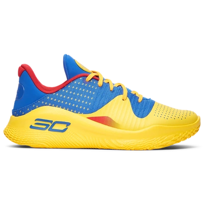 Under Armour Mens Curry 4 Low Flotro In Blue/yellow/black | ModeSens