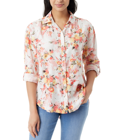 Gloria Vanderbilt Women's Amanda Button-front Shirt In Vintage White ...