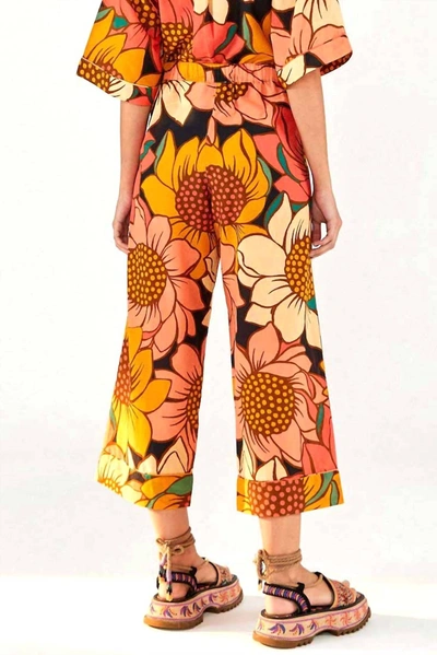Farm Rio Colorful Sunflower Pants In Multi | ModeSens