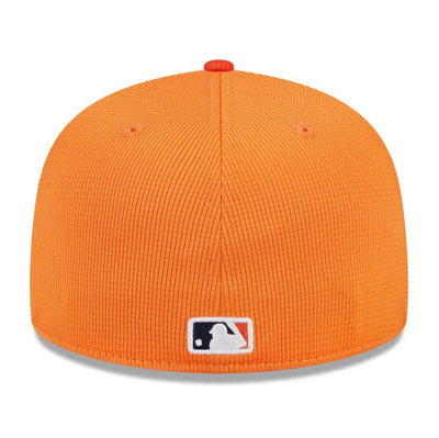 New Era Orange Houston Astros 2024 Spring Training 59fifty Fitted Hat ...