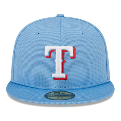 New Era Light Blue Texas Rangers 2024 Spring Training 59fifty Fitted ...