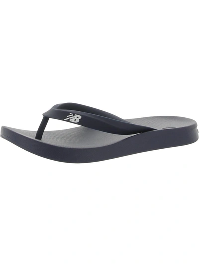 New Balance Mens Thong Flat Flip-flops In Black | ModeSens