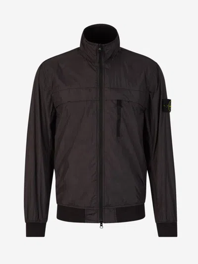 Stone Island Bomber Technical Jacket In Black | ModeSens