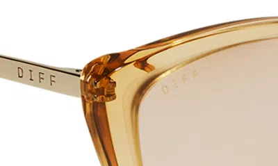 Diff Becky Ii 55mm Cat Eye Sunglasses In Honey Crystal Flash | ModeSens