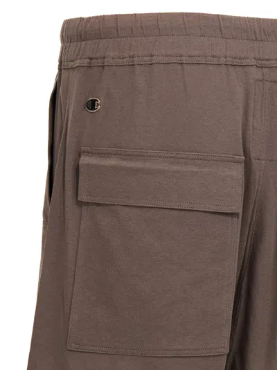 Rick Owens X Champion Beveled Pods Bermuda Shorts In Gray | ModeSens