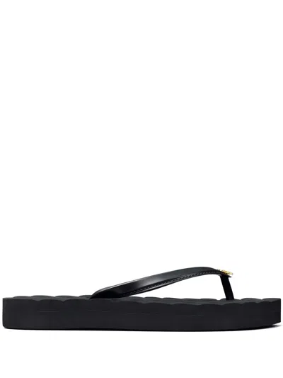 Tory Burch Kira Flip Flop In Black | ModeSens